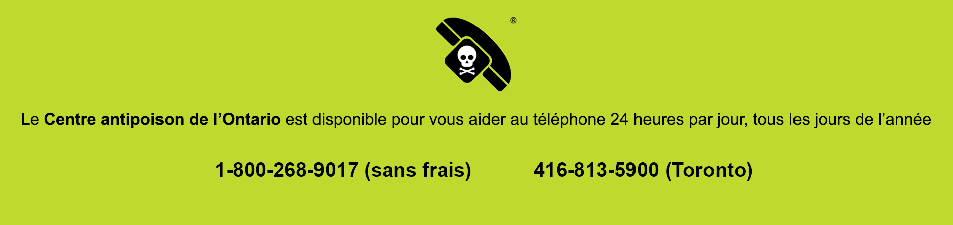 Centre antipoison de l’Ontario (CAO)